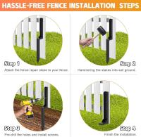 China Fence Post Repair Kit Wood Fence Post Repair Spike Stakes 4x4 Fence Post Anchor Ground Spike for sale