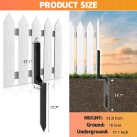 China Fence Post Repair Kit Wood Fence Post Repair Spike Stakes 4x4 Fence Post Anchor Ground Spike for sale