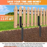 China Fence Post Repair Kit Wood Fence Post Repair Spike Stakes 4x4 Fence Post Anchor Ground Spike for sale