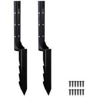China Pressure Treated Wood Fence Post Repair Kit with Heavy Duty Metal Support Bracket for sale