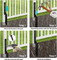 China Pressure Treated Wood Fence Post Repair Kit with Heavy Duty Metal Support Bracket for sale