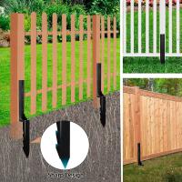 China Pressure Treated Wood Fence Post Repair Kit with Heavy Duty Metal Support Bracket for sale