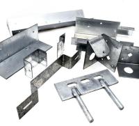 China 4mm Galvanised Shape Stamping Parts Post Fence Foot Anchors for Fixing and Connecting for sale
