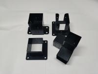 China 4''*4'' Steel Pergola Brackets Kit Post Base Corner Three Way Four Way Bracket for Patio for sale