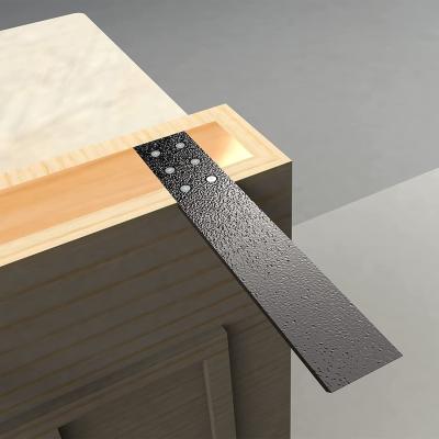 China Standard Heavy Duty Black Powder Coating Metal Steel Countersink Desk Support Bracket for sale