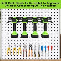 China Wall Mount Power Tool Storage Organizer Heavy Duty Drill Holder Behind Doors/On Walls for sale