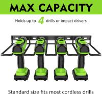 China Wall Mount Power Tool Storage Organizer Heavy Duty Drill Holder Behind Doors/On Walls for sale