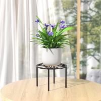 China Heavy Duty Potted Holder Durable Rustproof Flower Pot Stand for Iron Garden Container for sale