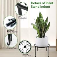 China Heavy Duty Potted Holder Durable Rustproof Flower Pot Stand for Iron Garden Container for sale