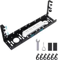 China OEM ODM Steel Desktop Cable Management Tray for Desk Sturdy Under Desk Wire Organizer for sale