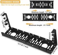China OEM ODM Steel Desktop Cable Management Tray for Desk Sturdy Under Desk Wire Organizer for sale