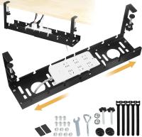 China OEM ODM Steel Desktop Cable Management Tray for Desk Sturdy Under Desk Wire Organizer for sale