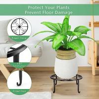 China Advantageous Round Garden Container Plant Rack Carbon Steel Potted Plant Shelf for Home Corner for sale