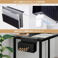 China Office Under Desk Storage Hanging Side Desk Organizer with Adjustable Laptop Holder Stand for sale