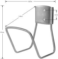 China Customized Logo Size Metal Fabrication Wall Mount Water Hose Holder for 5/8-inch Hose for sale