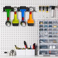 China Wall Mounted Power Tool Storage Organizer Plant Fiber Type Power Tool Storage Organizer for sale