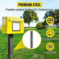 China Sturdy In-Ground Mail Post Bracket for Black Concrete Roadside Mailbox Pole Top Mount for sale