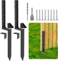 China Customized Heavy Duty Steel Fence Post Repair Stakes Custom Dimensions and Powder Coating for sale