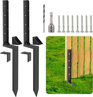 China Customized Heavy Duty Steel Fence Post Repair Stakes Custom Dimensions and Powder Coating for sale