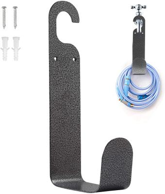 China Hydraulic Hose Hook Heavy Duty Car Hose and Cord Hook with Screws and Expansion Bolt for sale
