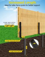 China Fix Tilted or Broken Wood Fence Posts with Heavy Duty Steel Fence Post Stabilizer Kit for sale