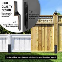China Fix Tilted or Broken Wood Fence Posts with Heavy Duty Steel Fence Post Stabilizer Kit for sale