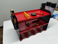 China Wall Mount Tool Organizer for Heavy Duty Metal Drill Holder and Cordless Tool Storage for sale