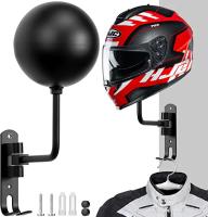 China Powder Coating Helmet Holder Metal Stand Wall Mounted Rack for Motorcycle Accessories for sale