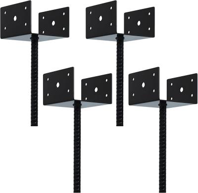 China 1/2mm Thickness U Shape Fence Post Holder for 4 Inches x 4 Inches Concrete Posts for sale