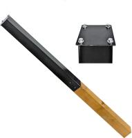 China Customized Heavy Duty Curbside Welded Pole Mailbox Stand Bracket for In-Ground Mounting for sale