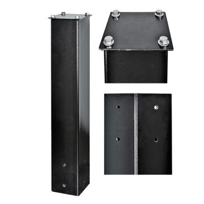 China Heavy Duty Steel Top Surface Mount Mailbox Pole In-Ground Post Bracket for sale