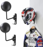 China Motorcycle Bike Helmet Hanger with 180 Degree Rotation and 2 Hooks Must-have Accessory for sale
