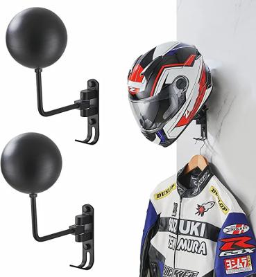 China Motorcycle Bike Helmet Hanger with 180 Degree Rotation and 2 Hooks Must-have Accessory for sale