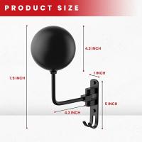 China Motorcycle Bike Helmet Hanger with 180 Degree Rotation and 2 Hooks Must-have Accessory for sale