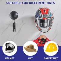 China Motorcycle Bike Helmet Hanger with 180 Degree Rotation and 2 Hooks Must-have Accessory for sale