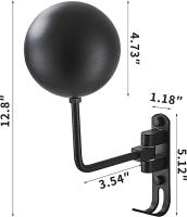 China Motorcycle Bike Helmet Hanger with 180 Degree Rotation and 2 Hooks Must-have Accessory for sale