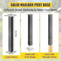 China Heavy Duty Steel Top Surface Mount Mailbox Pole In-Ground Post Bracket for sale
