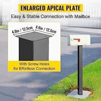 China Heavy Duty Steel Top Surface Mount Mailbox Pole In-Ground Post Bracket for sale