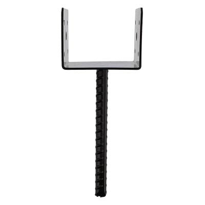 China Brown Stamping Punching Bending 4 x 4 Post Anchor Connector Heavy Duty Steel Mounting Brackets Support for sale