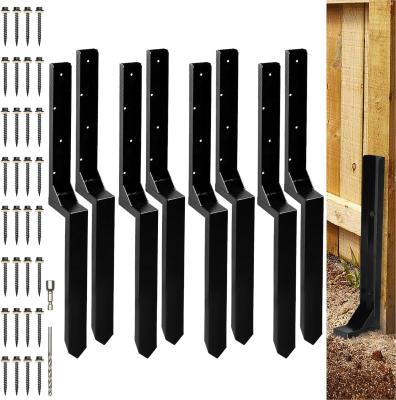 China Customizable Heavy Duty Fence Post Stabilizer Fixer Anchor Kit with Ground Spike Caps for sale