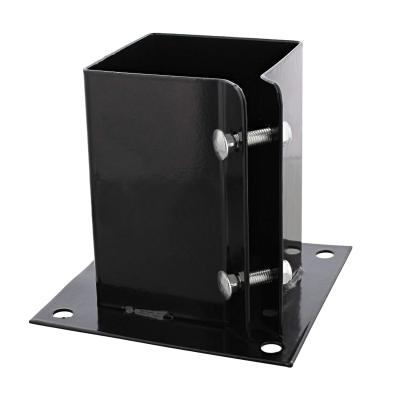 China Customized Black Ground Screw Post Anchor ODM OEM Surealong ISO Standard 1/2mm Thickness for sale