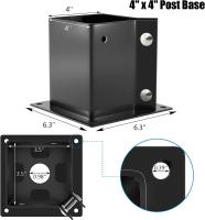 China Customized Black Ground Screw Post Anchor ODM OEM Surealong ISO Standard 1/2mm Thickness for sale