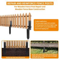 China Standard Size Metal Stakes Ground Spike Fence Mender for Wooden Fence Post Repair for sale