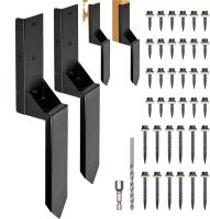China Sturdy Metal Fence Post Anchor Ground Spike for Repairing Tilted or Broken Posts for sale