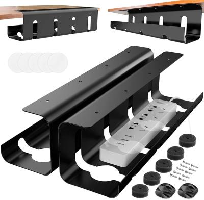 China Office Under Desk Cable Management Organizer 1mm Thickness Customized Logo Acceptable for sale
