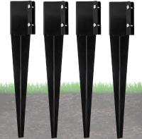 China Fence Post Anchor Ground Spike 24 Inch for Mailbox Deck Railing Iron Casting Process for sale