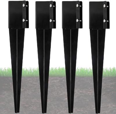 China Fence Post Anchor Ground Spike 24 Inch for Mailbox Deck Railing Iron Casting Process for sale