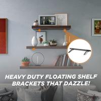 China Floating Shelf Bracket Heavy Duty Metal Hidden Decorative Wall Shelves Brackets for sale