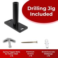 China Stainless Steel Bending Process 22in Hidden Shelf Bracket for Multiple Mounting Holes for sale