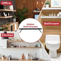 China Stainless Steel Bending Process 22in Hidden Shelf Bracket for Multiple Mounting Holes for sale